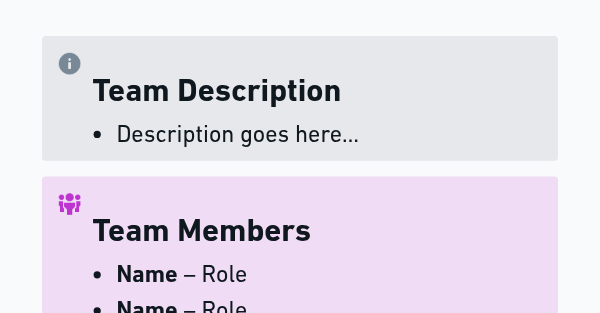 Team Home Page - Doc